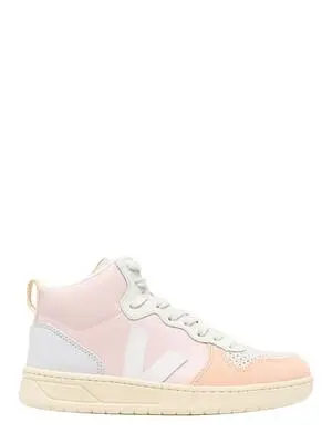 VEJA V-15 Leather Sneakers - Pink