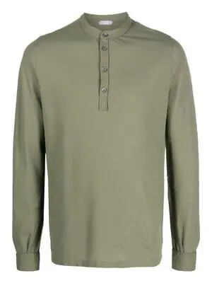 ZANONE Band-collar Polo Shirt