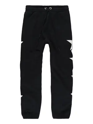 Palm Angels Star-patch Cotton Track Pants - Black