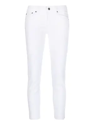 DONDUP Slim-cut Cropped Jeans - White
