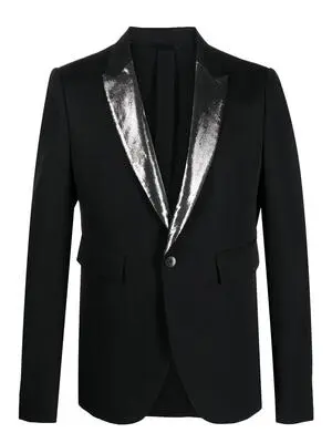 SAPIO Single-breasted Long-sleeved Blazer - Black