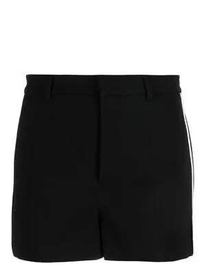 Red Valentino Side-stripe Tailored Shorts - Black