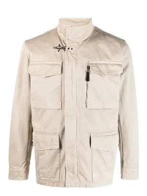 FAY Multiple-pocket Field Jacket - Brown