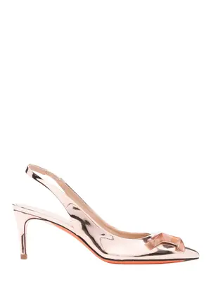 Santoni Gemmy Slingback Pumps - Brown