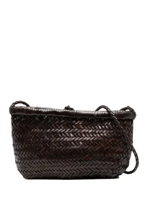 Dragon Diffusion Minsu Woven-design Cross Body Bag - Brown