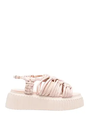 Agl Alice Leather Platform Sandals - Pink