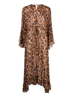 Evarae Arna Kaftan Dress - Brown