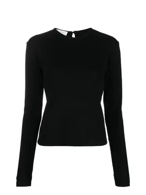 IOANA CIOLACU Open-back Sweatshirt - Black