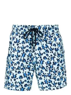 Vilebrequin Abstract-pattern Swim Shorts - Blue