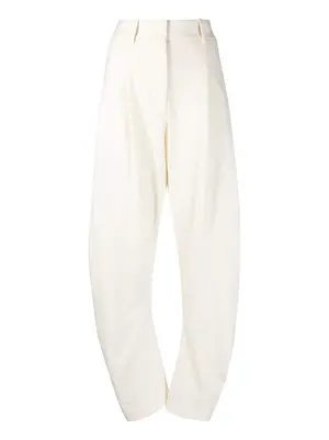 Off-White Curved-leg Trousers - Neutrals
