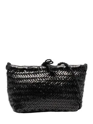 Dragon Diffusion Small Grace Leather Basket Bag - Black
