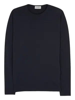 John Smedley John Smedley Lundy Fine-Knit Jumper Navy
