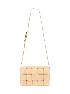 Bottega Veneta Padded Cassette Crossbody Bag - Porridge & Gold