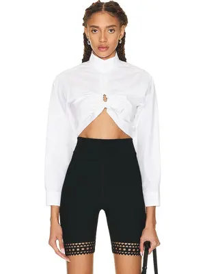Alaïa ALAÏA Cropped Shirt Blanc