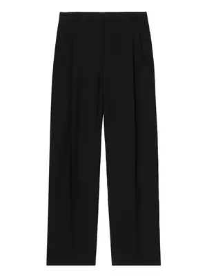 Burberry Tailored Wool Trousers - Black
