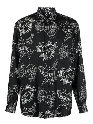 Philipp Plein Logo-print Shirt - Black