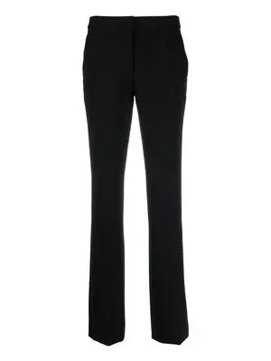 Moschino Mid-rise Slim-fit Trousers - Black