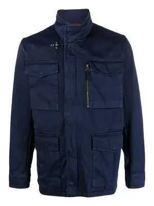 FAY Multiple-pocket Field Jacket - Blue