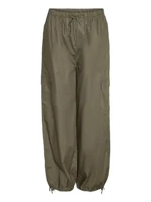 NOISY MAY Pinar Tie Waist Cargo Pants - Crocodile