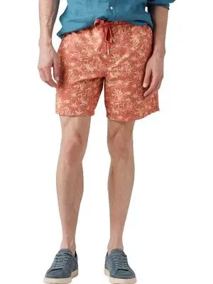 Rodd & Gunn Rodd & Gunn Main Beach Floral Cotton Shorts Sunset