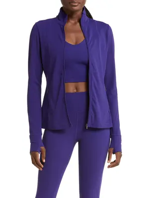 Zella Zella Studio Luxe Performance Jacket Blackberry