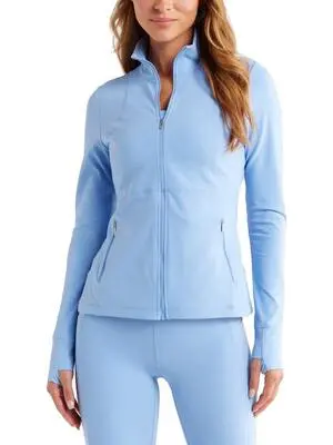 Zella Zella Studio Luxe Performance Jacket Blue Azurine
