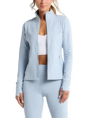 Zella Zella Studio Luxe Performance Jacket Blue Fog