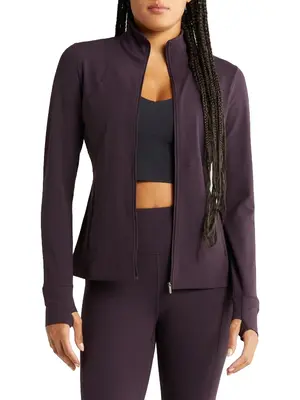 Zella Zella Studio Luxe Performance Jacket Purple Nebula
