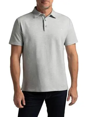 HYPERNATURAL El Capitán Classic Fit Supima® Cotton Blend Piqué Golf Polo - Grey Heather