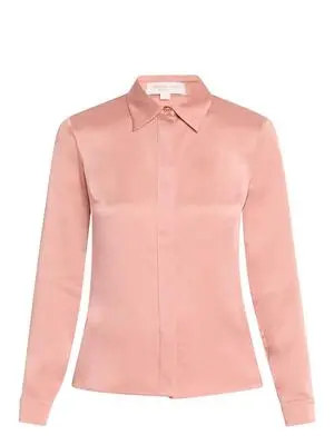 Michael Kors Michael Kors Collection Hansen Charmeuse Shirt Rosette