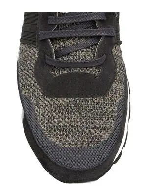 Brioni Brioni Knit Runner Sneakers Black Blue