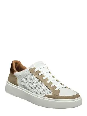 Allen Edmonds Oliver Stretch Lace Up Sneakers - Bone Mix