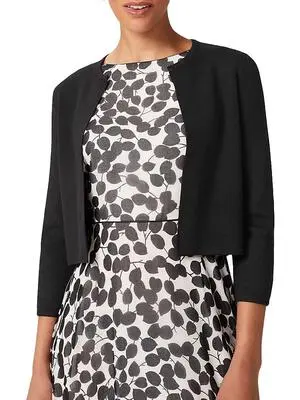HOBBS LONDON Ella Cropped Cardigan Black
