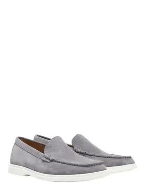 Hugo Boss Sienne Moc Toe Loafers Dark Grey