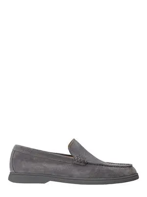 Hugo Boss Sienne Moc Toe Loafers Medium Grey Tonal