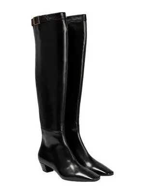 TOM FORD Leather Over-the-knee Boots - Black