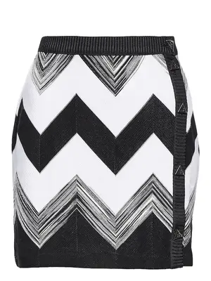 Missoni Zig-zag Knit Miniskirt - Black