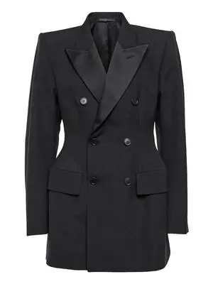 BALENCIAGA Balenciaga Hourglass Double-Breasted Wool Blazer
