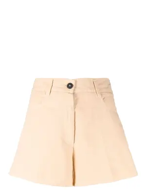 FORTE_FORTE Cotton Canvas Shorts - Orange
