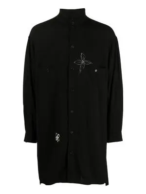 YOHJI YAMAMOTO Flower-doodle Long Shirt