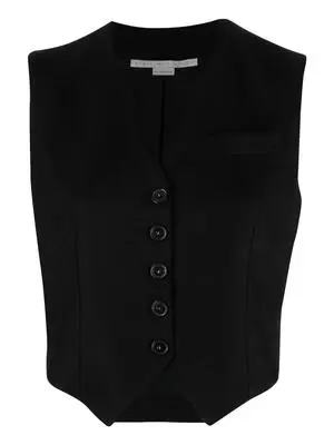 Stella McCartney Canvas Gilet Vest - Black