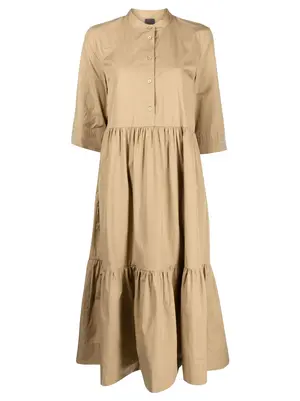 Lorena Antoniazzi Midi Shirt Dress - Brown