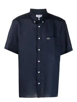 Lacoste Embroidered Logo Short-sleeve Shirt - Blue