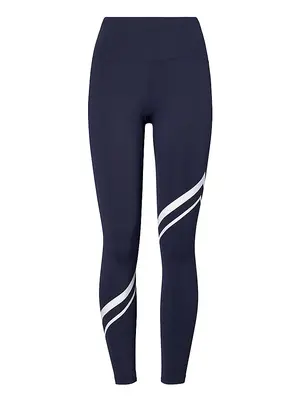 Tory Burch Tory Burch Sculpt Compression Diagonal Chevron Legging Tory Navy