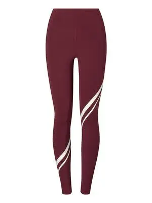Tory Burch Sculpt Compression Diagonal Chevron Legging - Winetasting