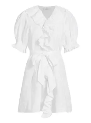 DÔEN Piper Belted Ruffled Minidress
