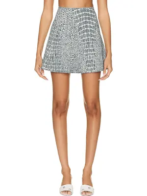 Alaïa Mini Skirt - Blanc & Opaline