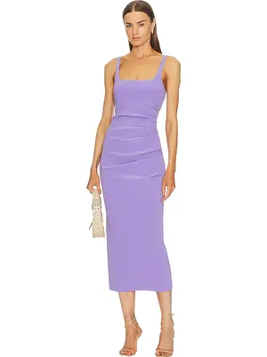 Bec & Bridge Karina Tuck Midi Dress - Grape
