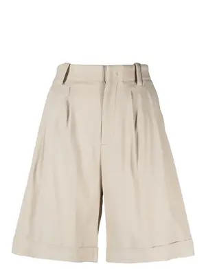 Lorena Antoniazzi High-waisted Pleated Shorts - Neutrals
