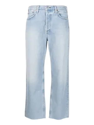 Citizens Of Humanity Raw-cut Hem Straight-leg Jeans - Blue